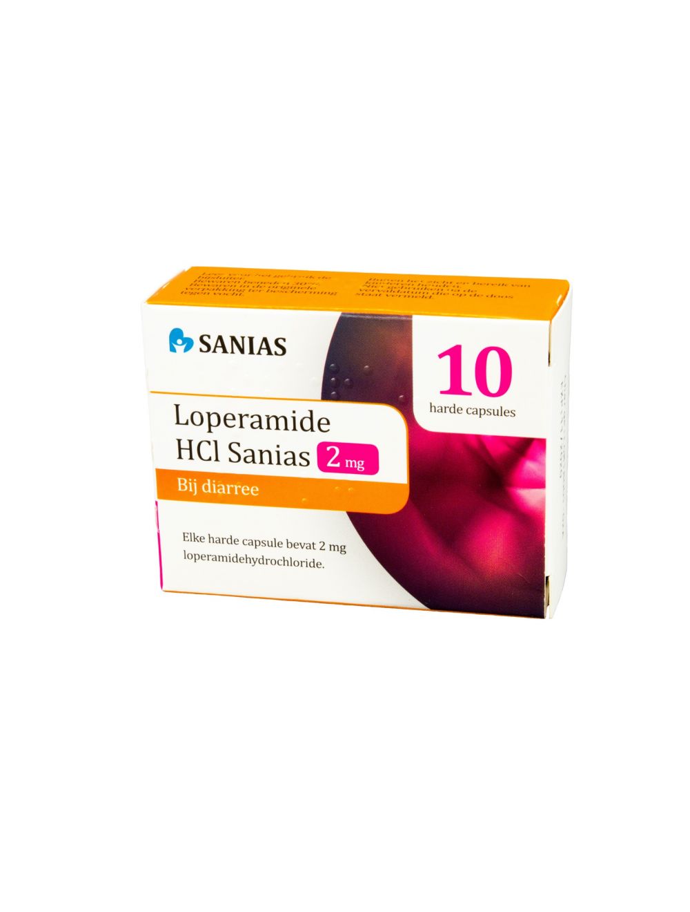 Sanias Loperamide HCI 2mg Diarreeremmer 10 harde capsules